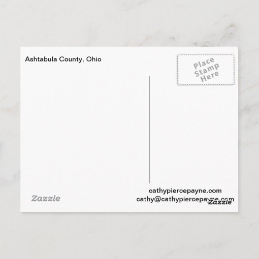 Ohio Covered Bridge and Stream Postcard | Zazzle