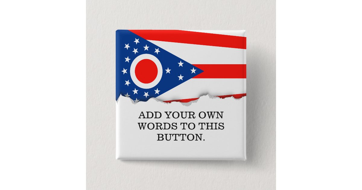 Ohio Flag State Flag Button | Zazzle
