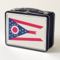 Ohio Flag: The Buckeye State Banner Metal Lunch Box | Zazzle
