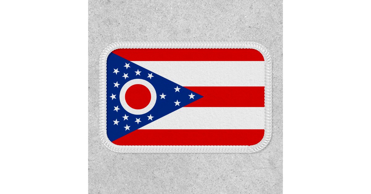 Ohio Full Flag Patch | Zazzle