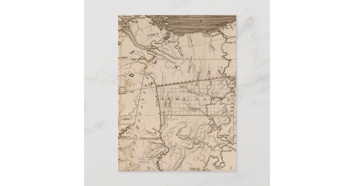 Ohio Map by Arrowsmith Postcard | Zazzle