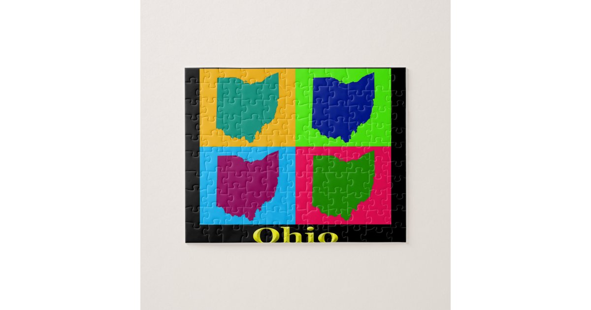 Ohio Map Jigsaw Puzzle | Zazzle