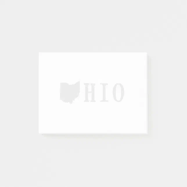 Ohio Name with State Shaped Letter Post-it Notes | Zazzle