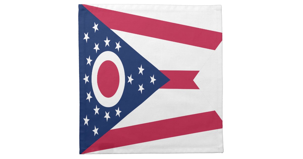 Ohio State Flag Cloth Napkin | Zazzle