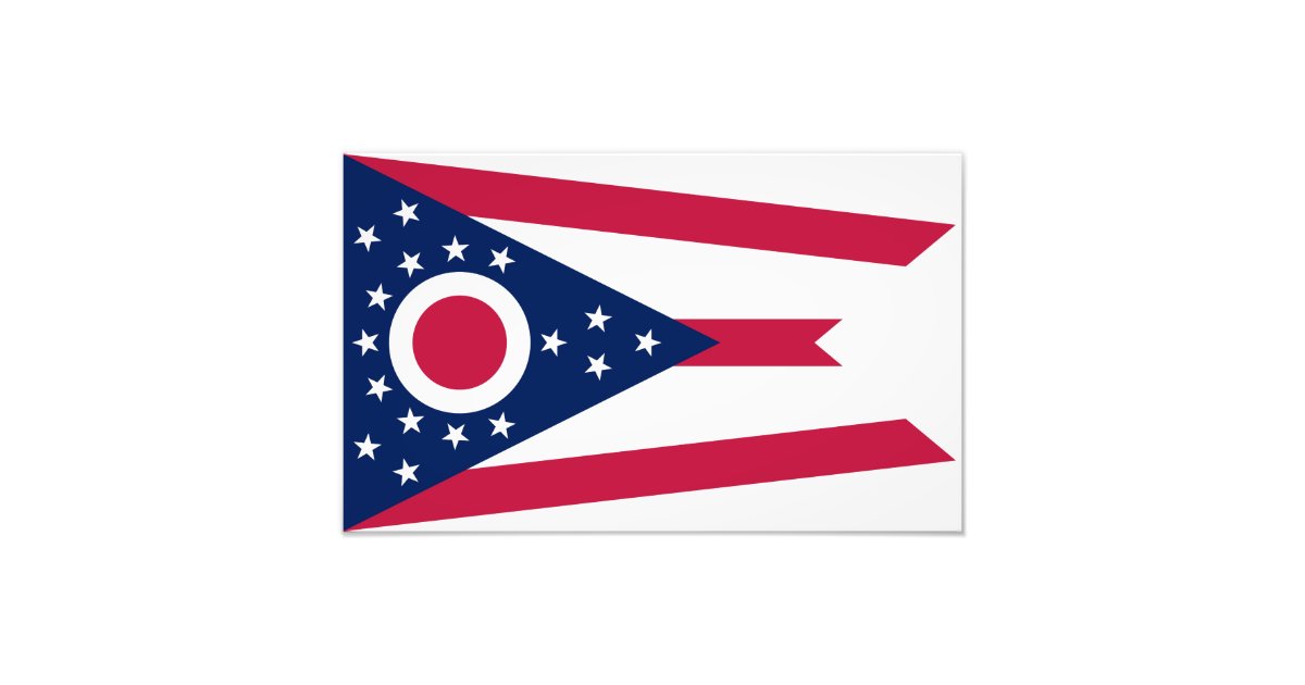 Ohio State Flag Photo Print | Zazzle