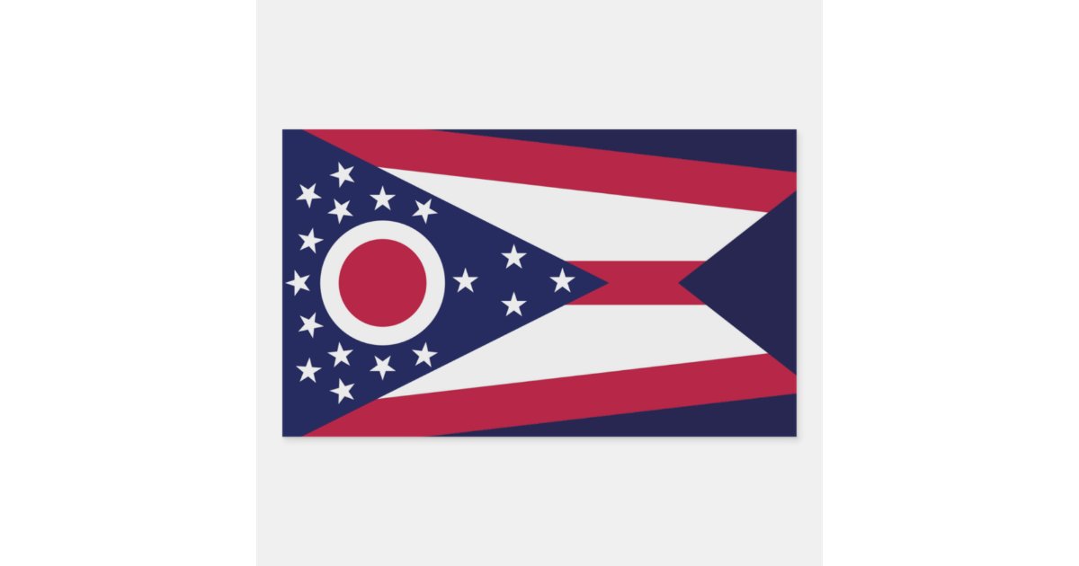 Ohio State Flag Sticker | Zazzle