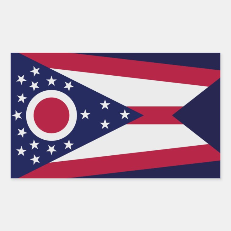 Ohio State Flag Sticker | Zazzle