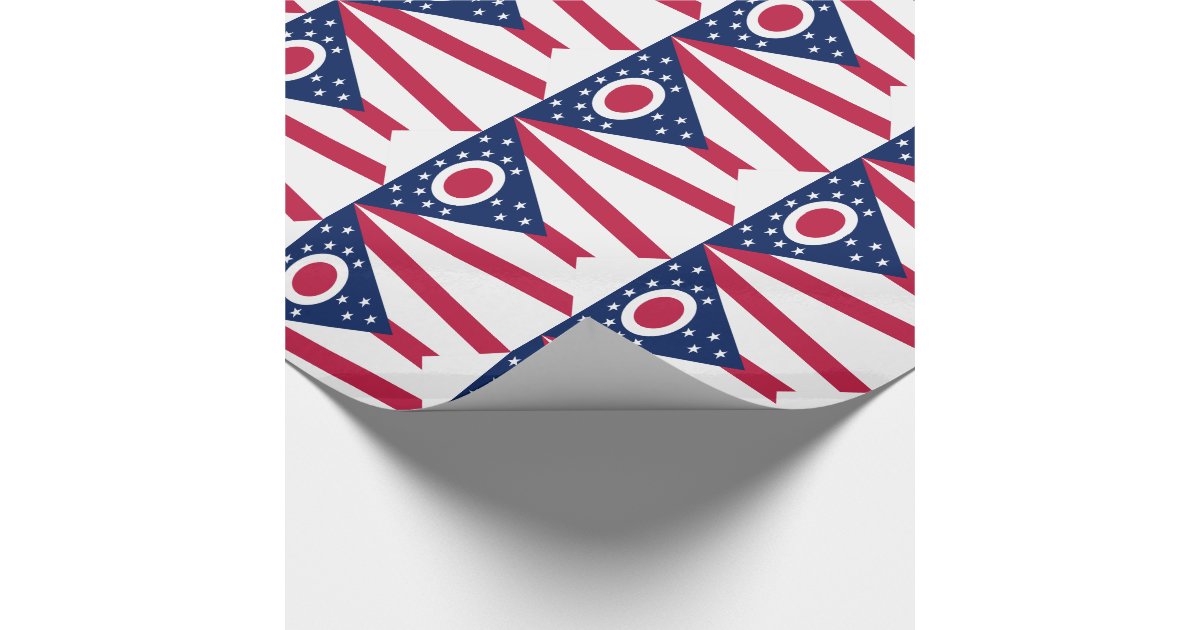 Ohio State Flag Wrapping Paper | Zazzle