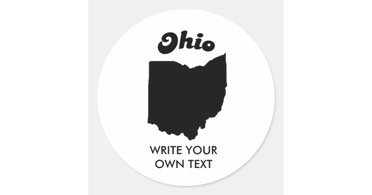 OHIO STATE MOTTO T-SHIRT CLASSIC ROUND STICKER | Zazzle