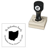 Ohio state return address rubber stamp | Zazzle