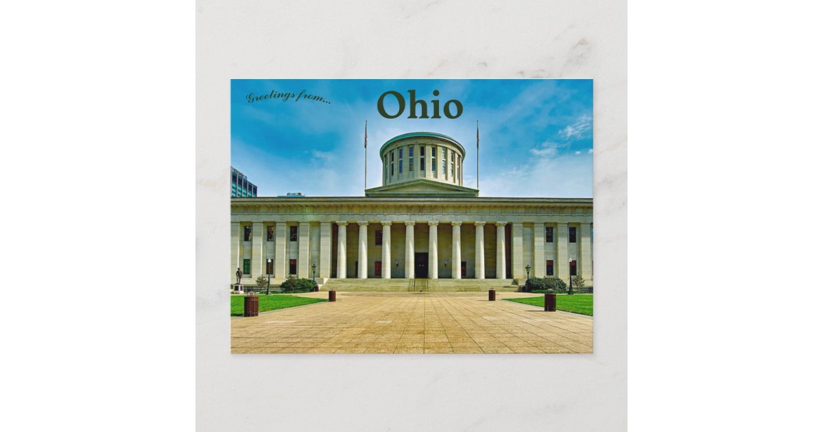 Ohio Statehouse in Columbus Ohio Postcard | Zazzle