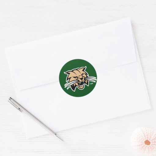 Ohio University Bobcat Logo Classic Round Sticker | Zazzle