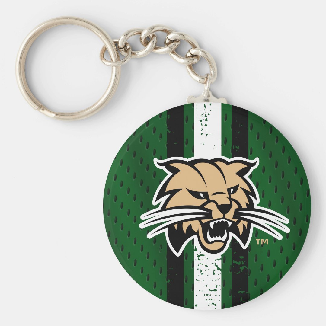 Ohio University Bobcat Logo Jersey Keychain | Zazzle