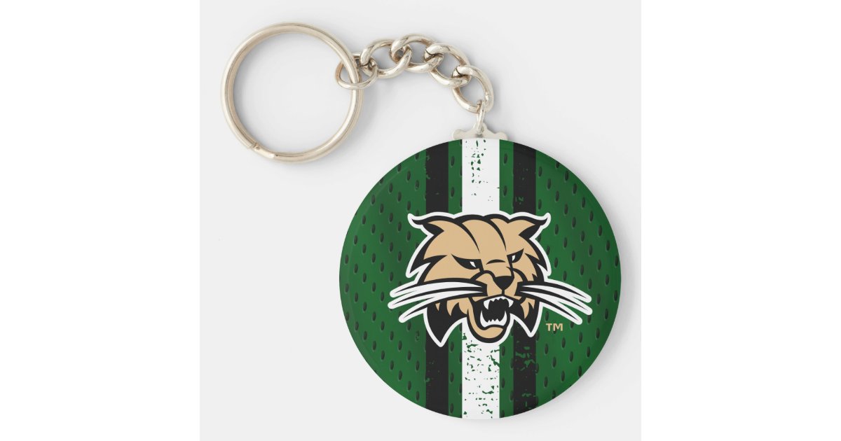 Ohio University Bobcat Logo Jersey Keychain | Zazzle