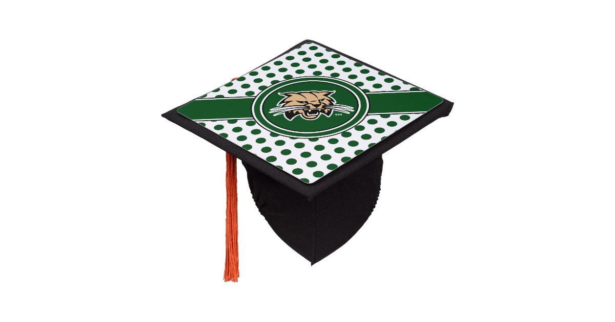 Ohio University Bobcat Logo Polka Dot Pattern Graduation Cap Topper ...