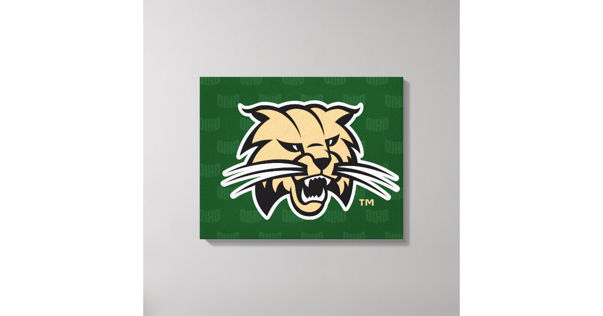 Ohio University Bobcat Logo Watermark Canvas Print | Zazzle