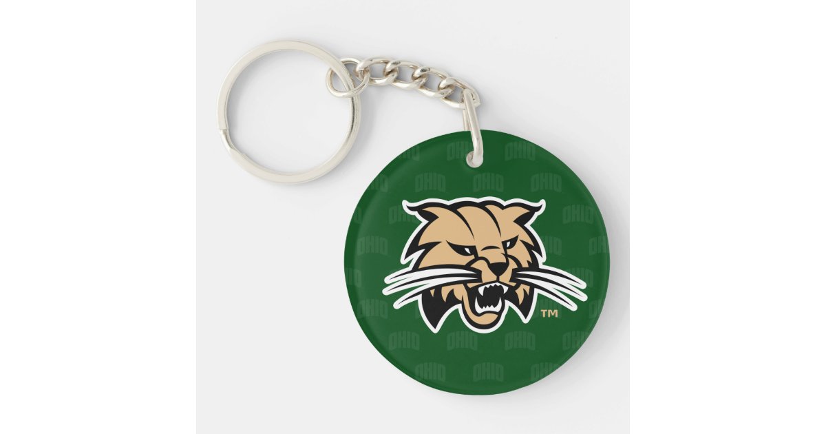 Ohio University Bobcat Logo Watermark Keychain | Zazzle