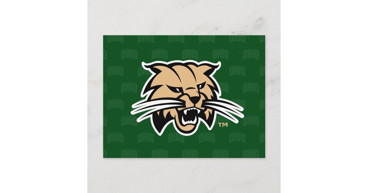 Ohio University Bobcat Logo Watermark Postcard | Zazzle