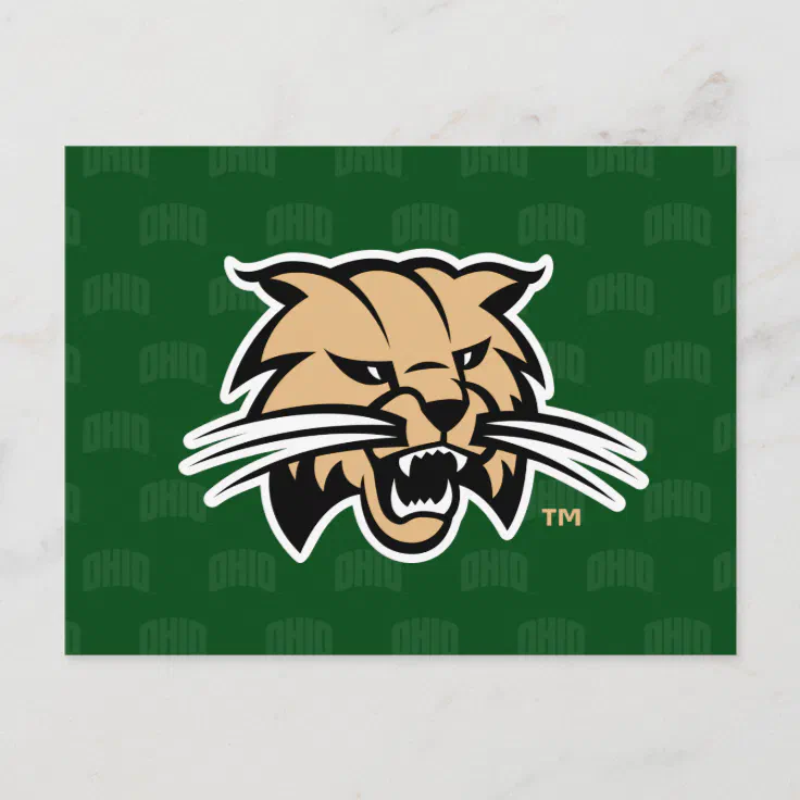 Ohio University Bobcat Logo Watermark Postcard | Zazzle