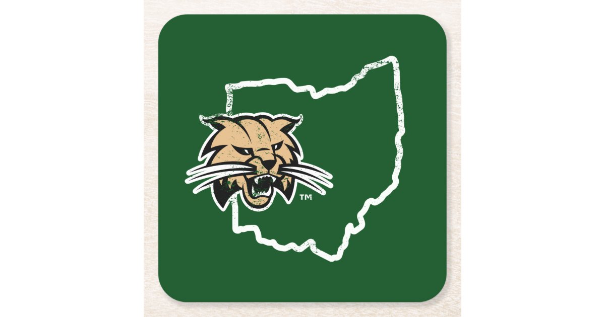 Ohio University State Square Paper Coaster | Zazzle