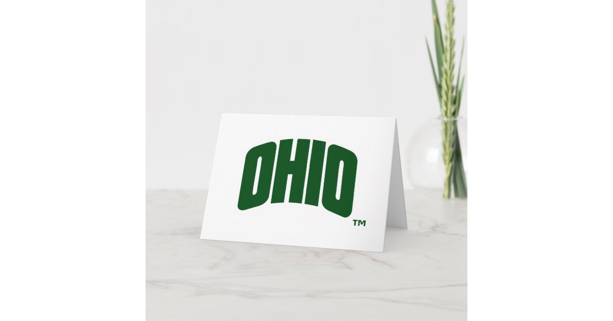 Ohio Wordmark Holiday Card | Zazzle