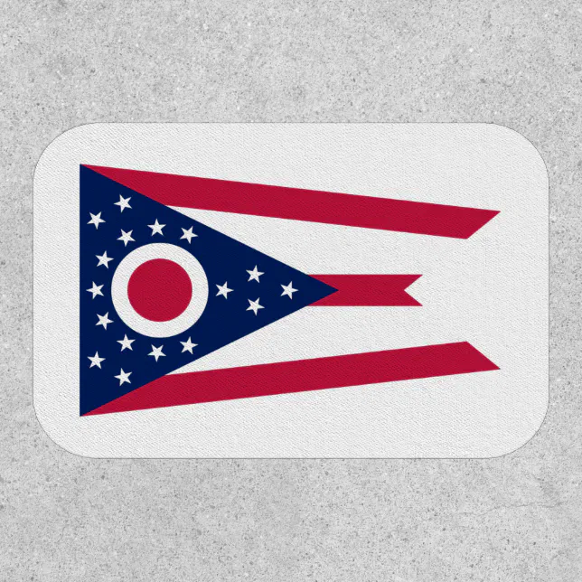 Ohioan Flag, Flag of Ohio Patch | Zazzle