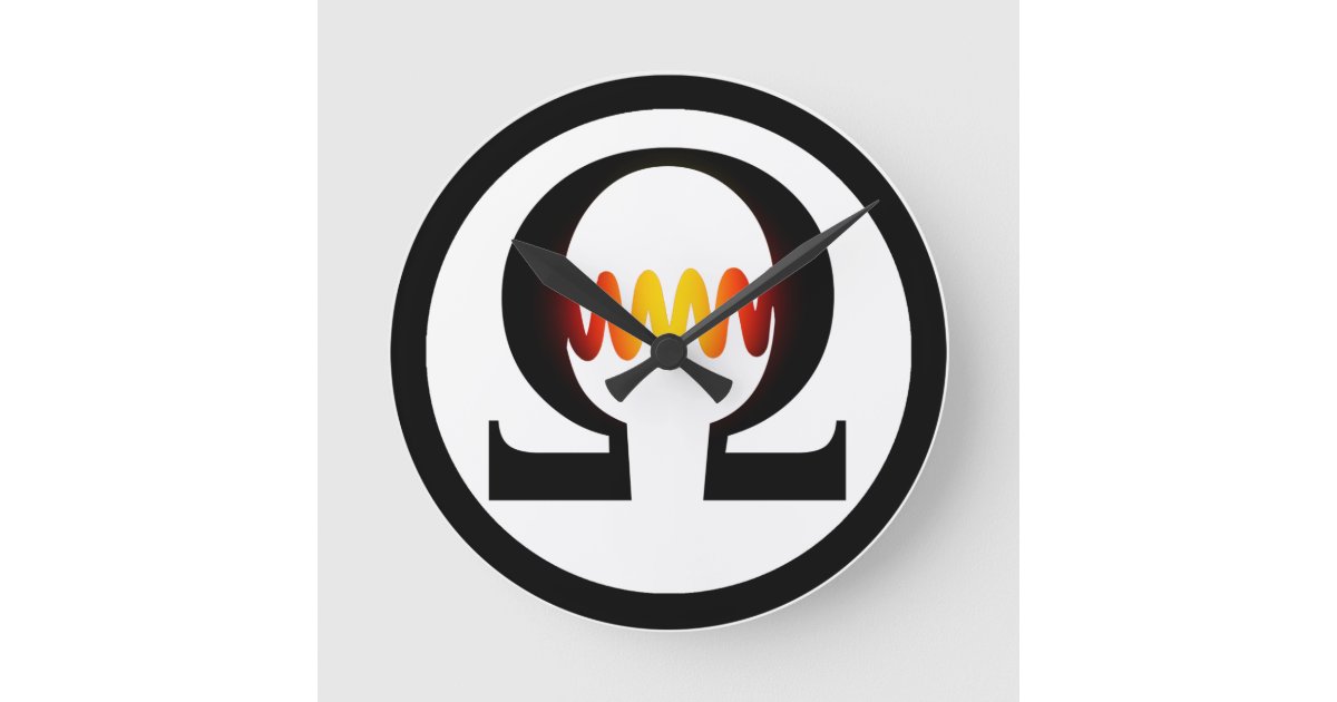 Ohm Symbol Clock | Zazzle