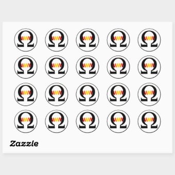 Ohm Symbol Sticker | Zazzle