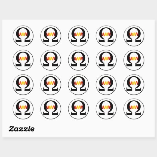 Ohm Symbol Sticker | Zazzle