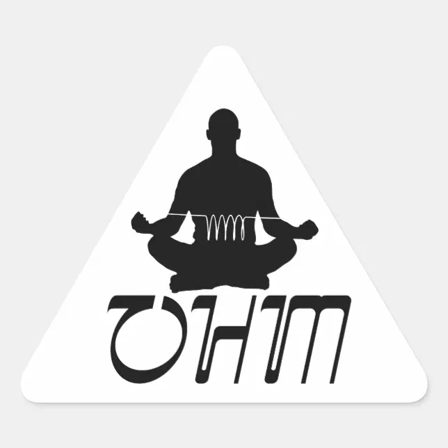 OHM TRIANGLE STICKER | Zazzle