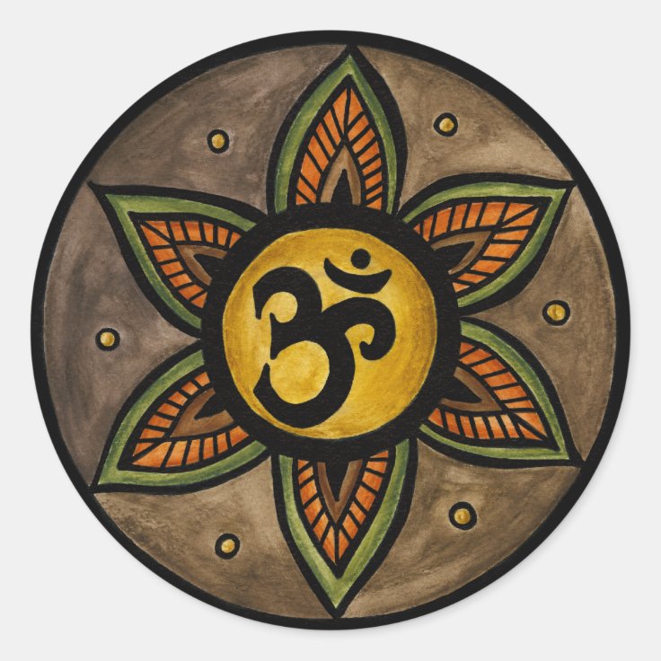 Ohm Yoga Stickers | Zazzle