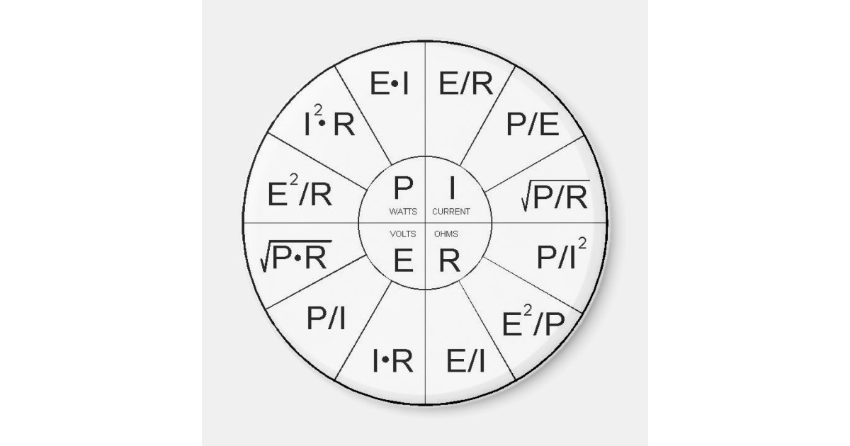 ohms law magnet | Zazzle