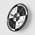 Ohm's Law Round Clock Black and White Dial | Zazzle