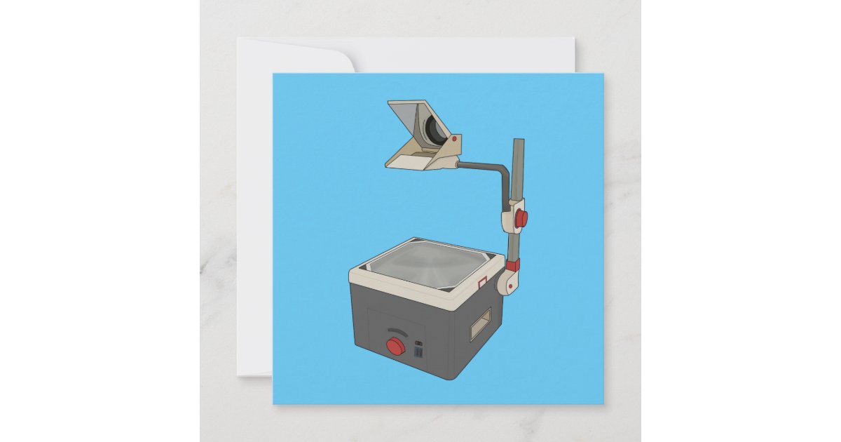 OHP 80s 90s Overhead Projector Thank You Card | Zazzle