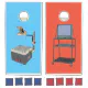 OHP 80s 90s Overhead Projector x TV and VCR cart Cornhole Set | Zazzle