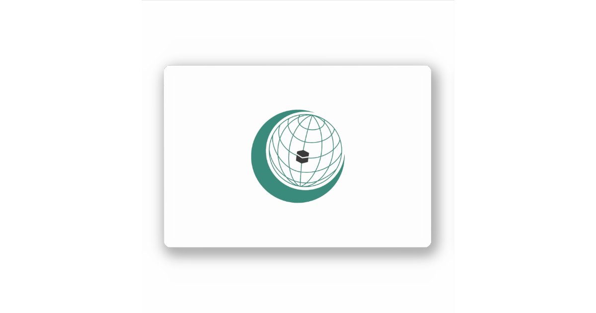 OIC - Organization of Islamic Cooperation Flag Sticker | Zazzle