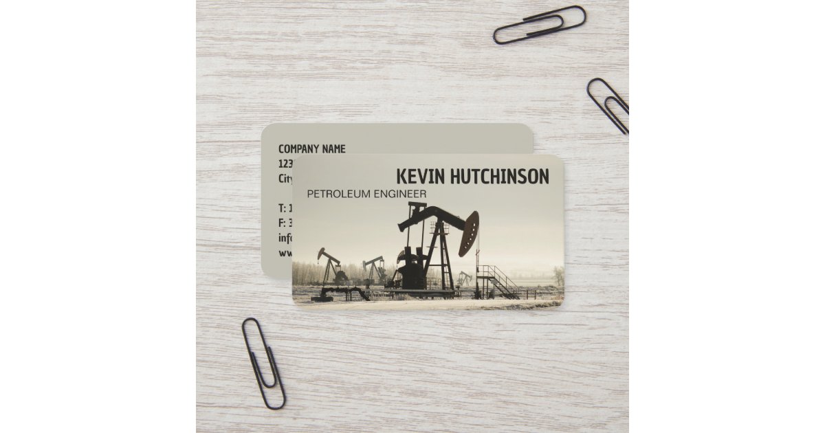 Oil and Gas Business Card | Zazzle