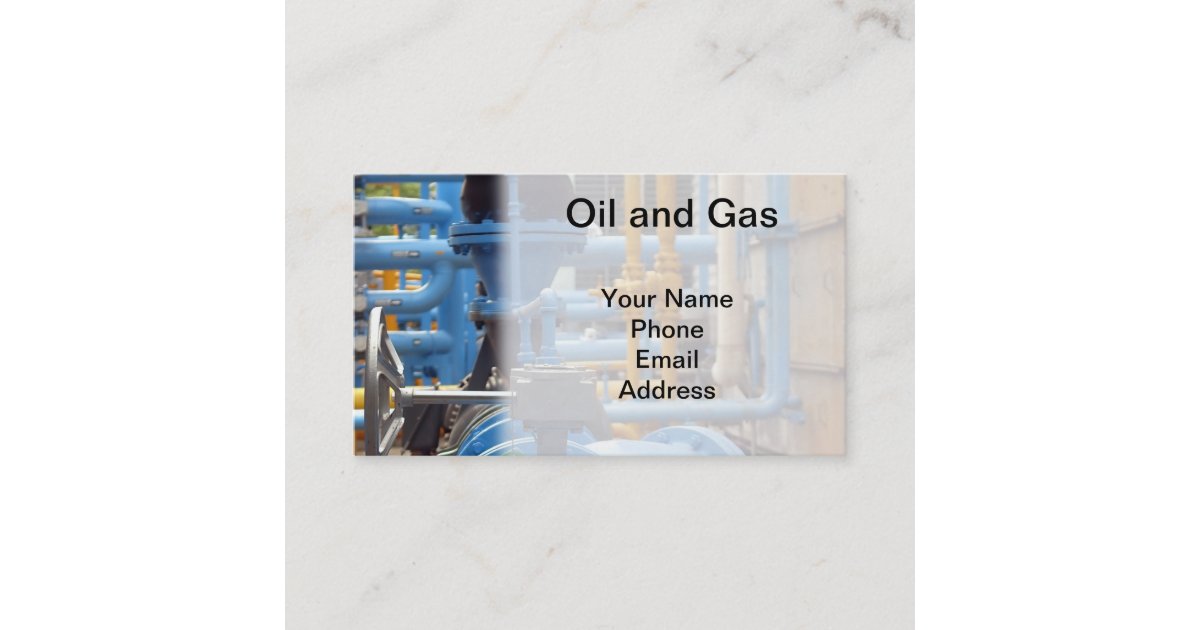 Oil and Gas Business Card | Zazzle