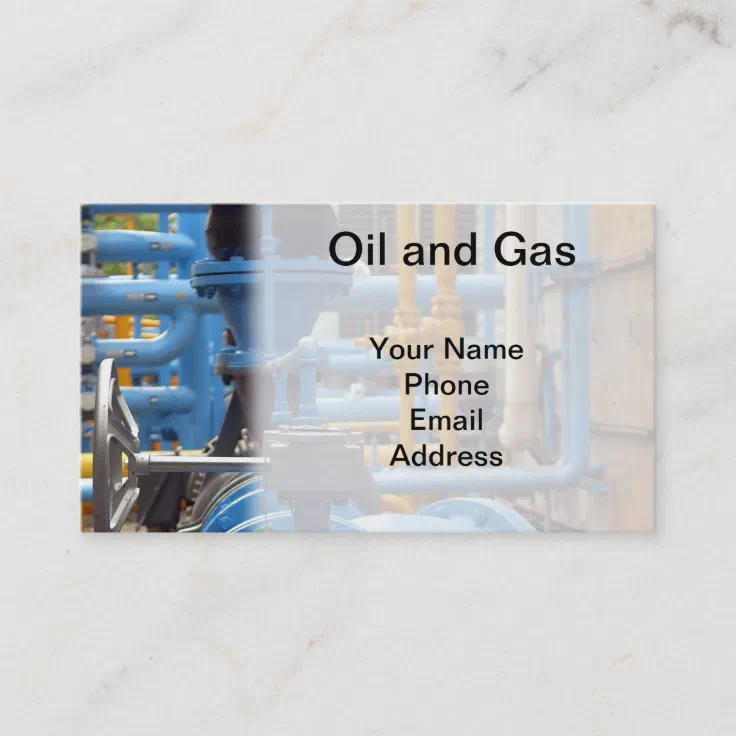 Oil and Gas Business Card | Zazzle