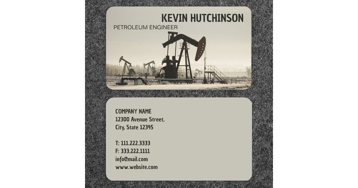 Oil and Gas Business Card | Zazzle