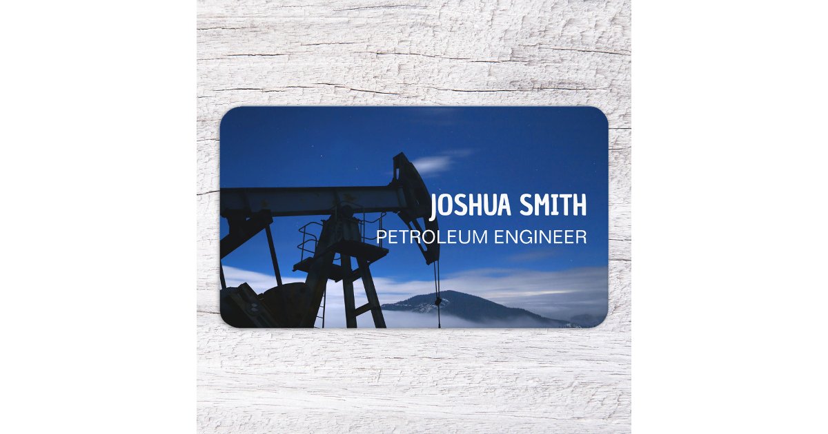 Oil and Gas Engineer Business Card | Zazzle