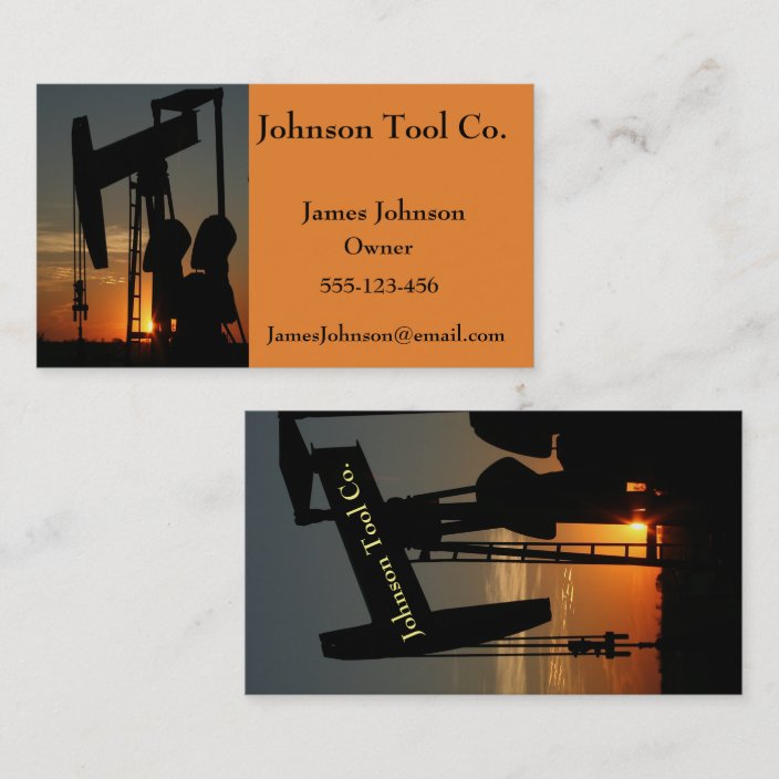 Oil And Gas Industry Business Cards 2 Side | Zazzle.com