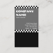 oil change checkers punchcard loyalty card | Zazzle