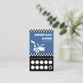 oil change checkers punchcard loyalty card | Zazzle