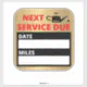 Oil Change,Next Service Due Reminder Sticker | Zazzle