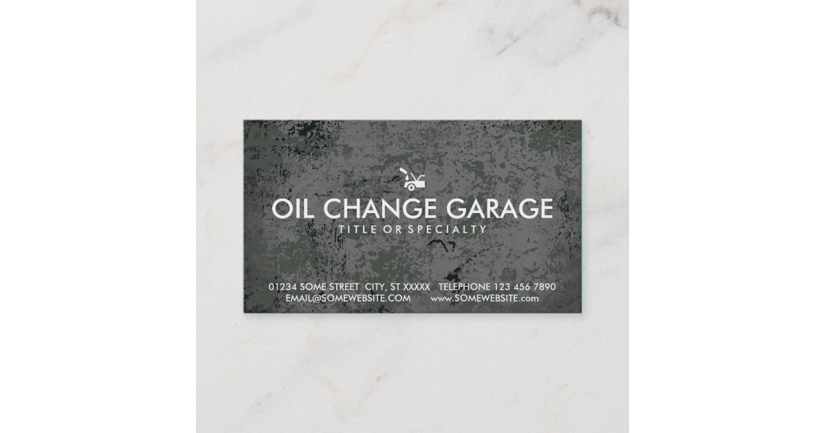 oil change stamp card | Zazzle