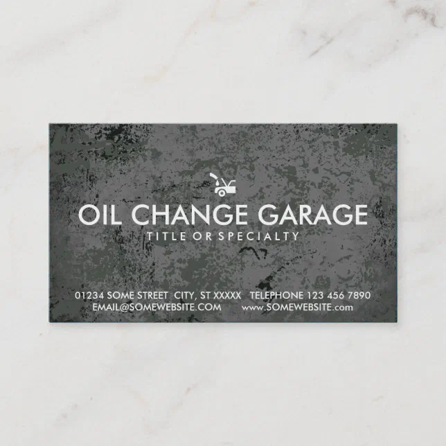 oil change stamp card | Zazzle