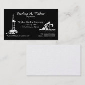 Oil Drilling Rig and Oil Pumping Units Business Card | Zazzle