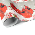 Oil Painted Red Cardinal Wrapping Paper | Zazzle