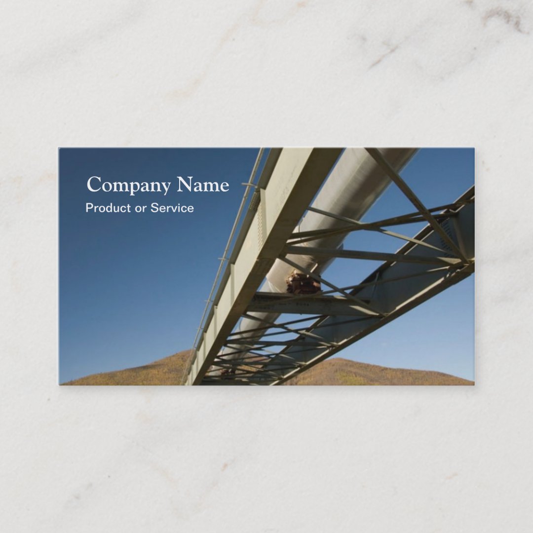 Oil pipeline business card | Zazzle